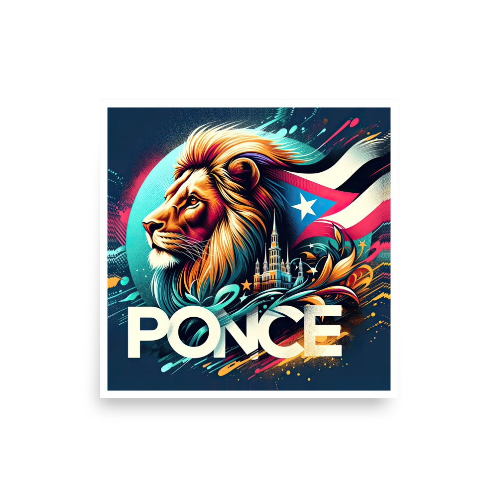 Mirada Ponceña: Póster León de Ponce #3 – Visión Boricua
